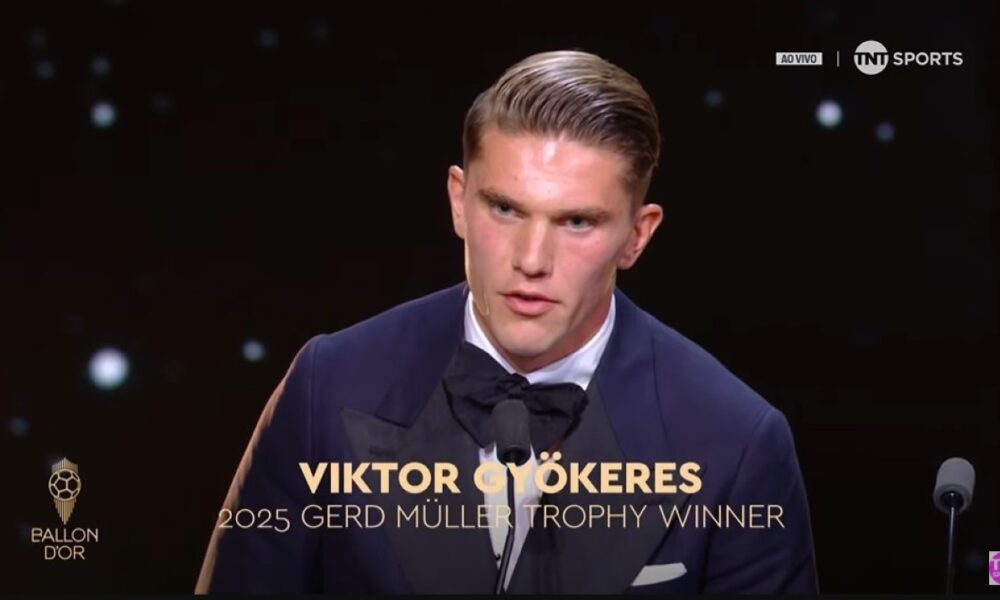 Viktor Gyokeres shines, wins Gerd Müller Trophy at 2025 Ballon d’Or